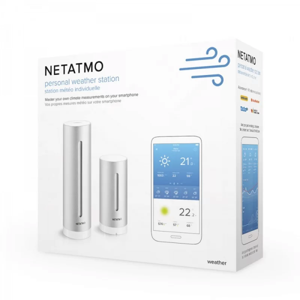 Estación meteorológica Netatmo, Wi-Fi, Monitoreo de temperatura